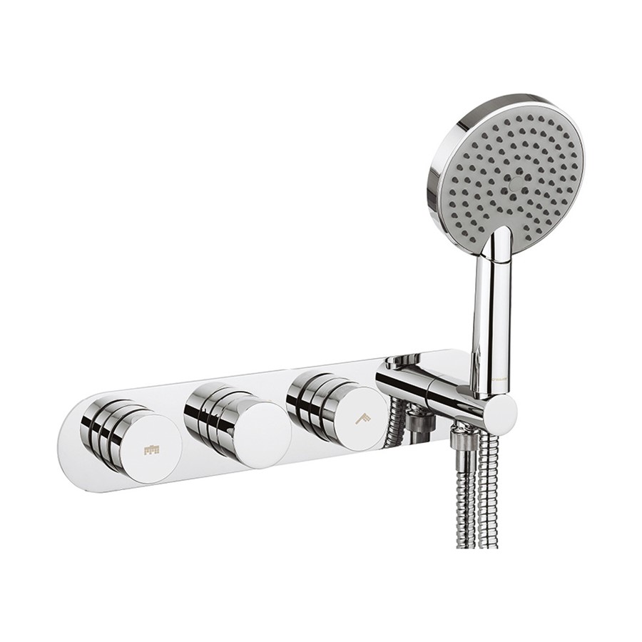 Dial Central Trim Thermostatic Shower Valve with 2 Way Diverter ...
