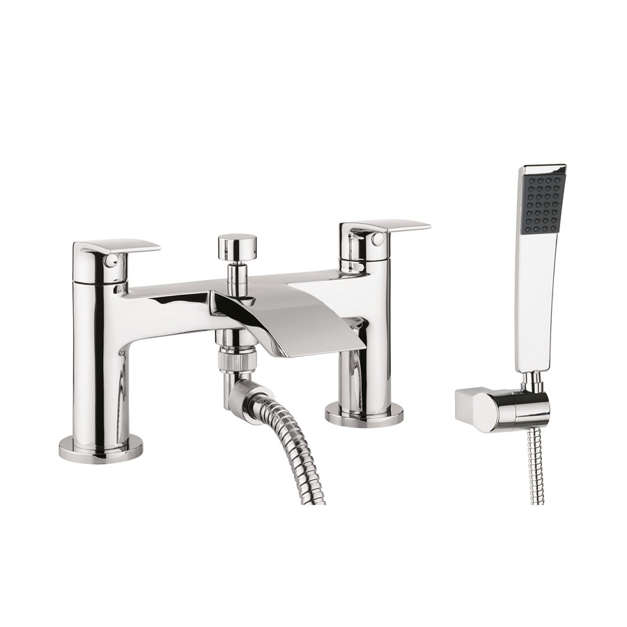Flow Bath Shower Mixer with Kit (Finish: Chrome) | SKU MBFW422D ...