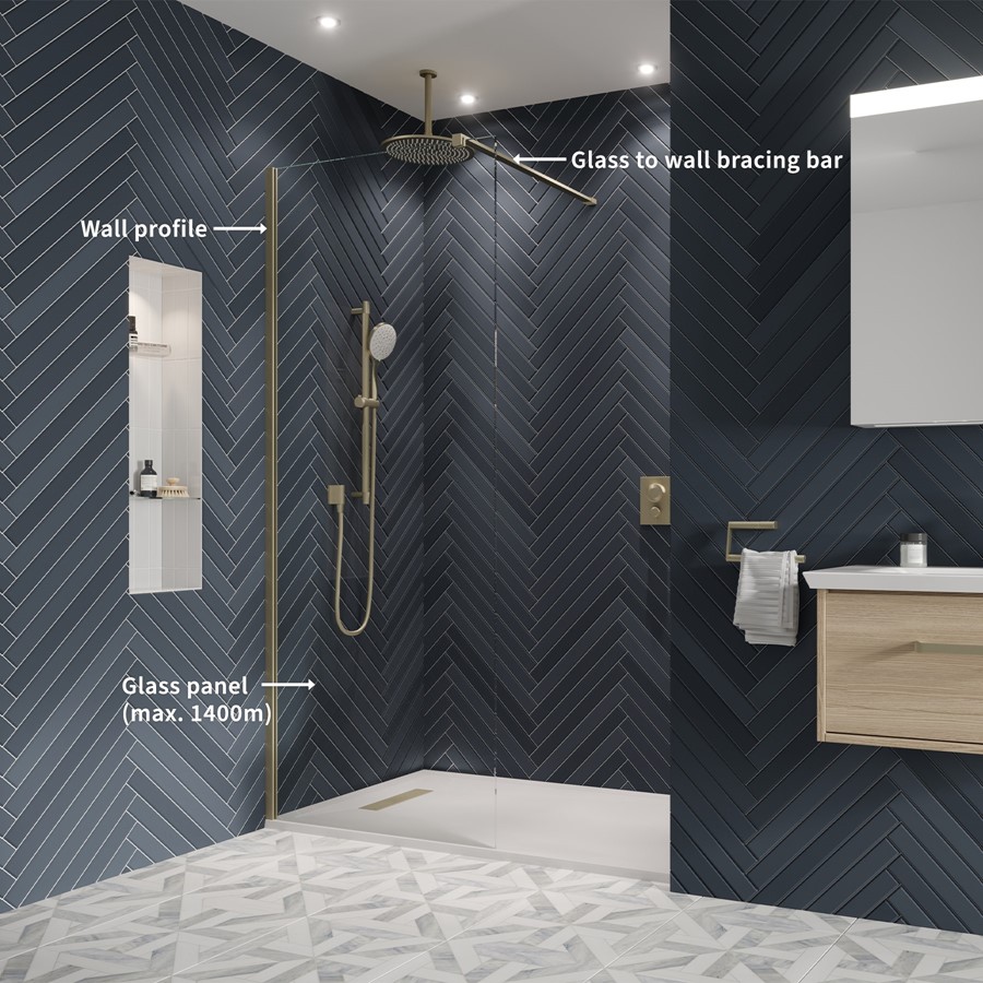 Gallery 10 Recess with Wall Bracing Bar (Gallery 10 Recess with Wall ...
