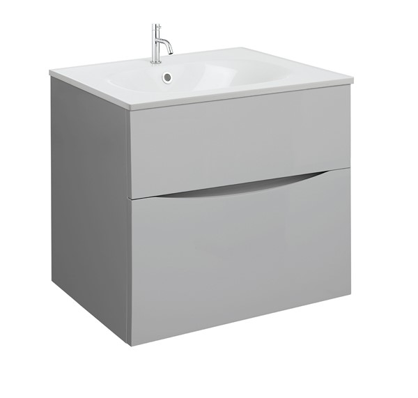Glide II 600 Unit with White Gloss Cast Mineral Marble Basin (GLIDE 600 ...