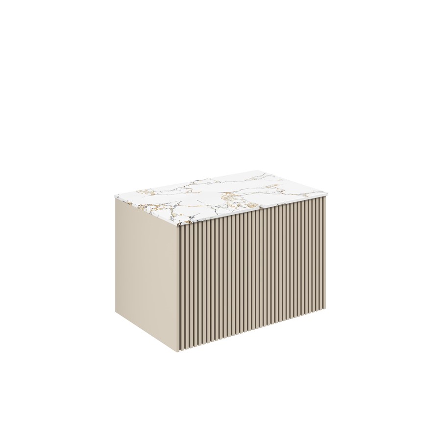 Limit 700 Single Drawer Unit with Gold Vein Estatuario Worktop (Limit ...