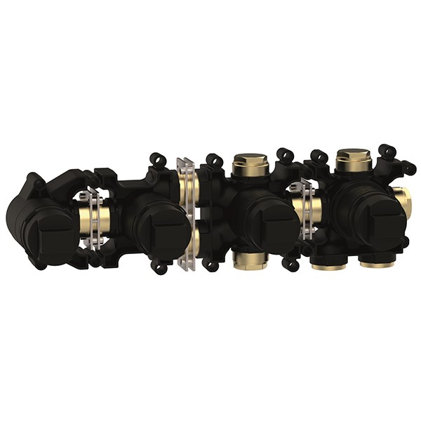 Module 2 Outlet 2 Handle Shower Valve, Bath Spout & Handset (Module 2 ...