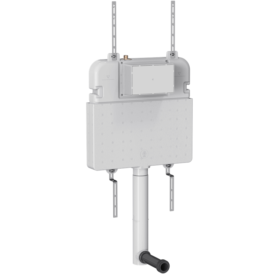 Slimline Dual Flush Concealed Cistern (with discharge pipe ...