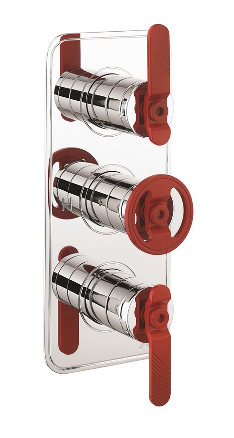 UNION 2 Outlet 3 Handle Concealed Thermostatic Shower Valve Portrait ...