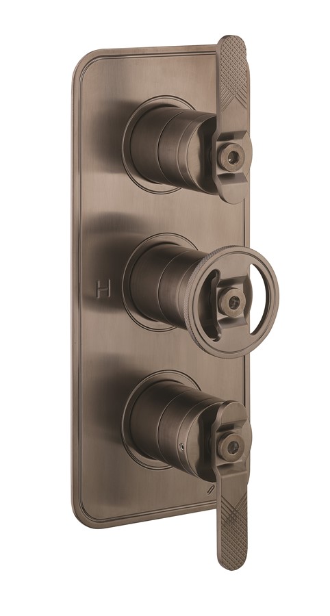 UNION 3 Outlet 3 Handle Concealed Thermostatic Shower Valve Portrait ...